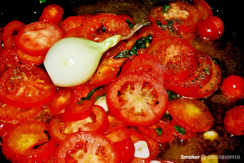 Smażone pomidory w oliwie