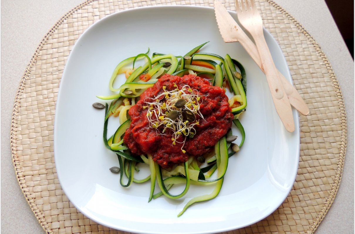 Spaghetti z cukinii