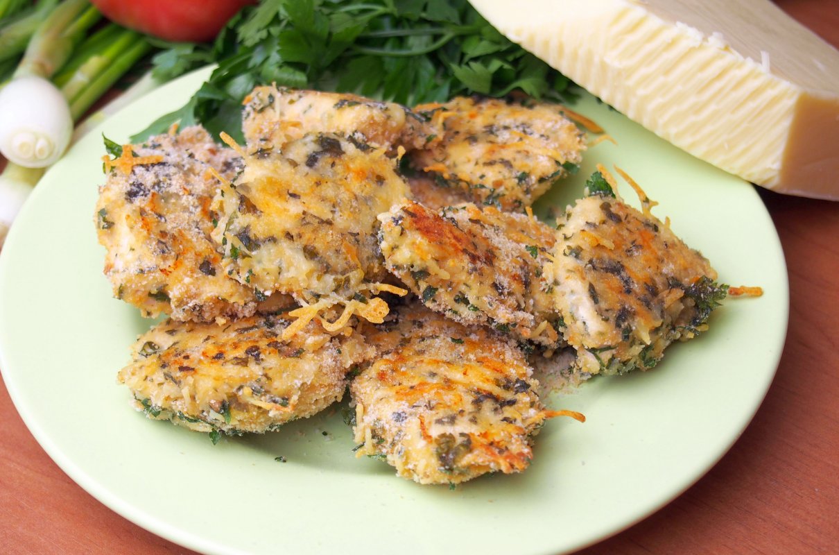 Nuggetsy serowe (pieczone)