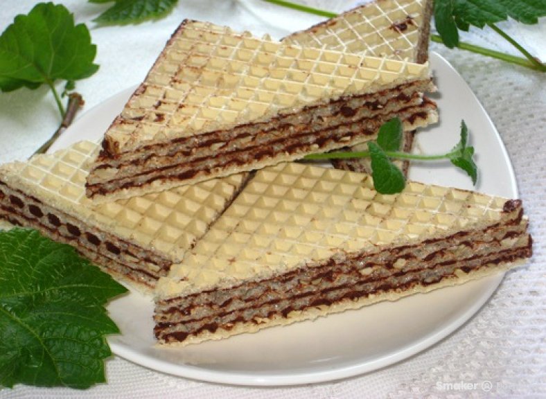 Wafel kajmakowo-kakaowy