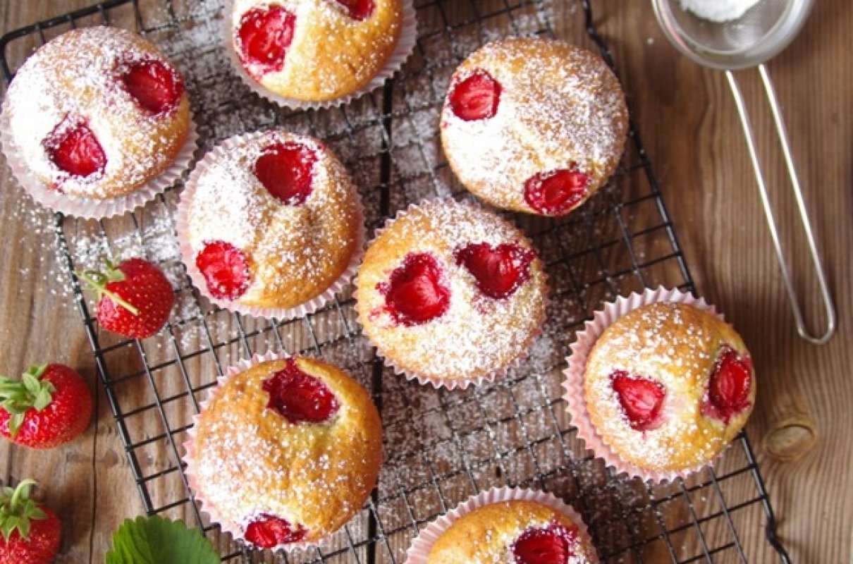 Muffinki z truskawkami (najlepsze)