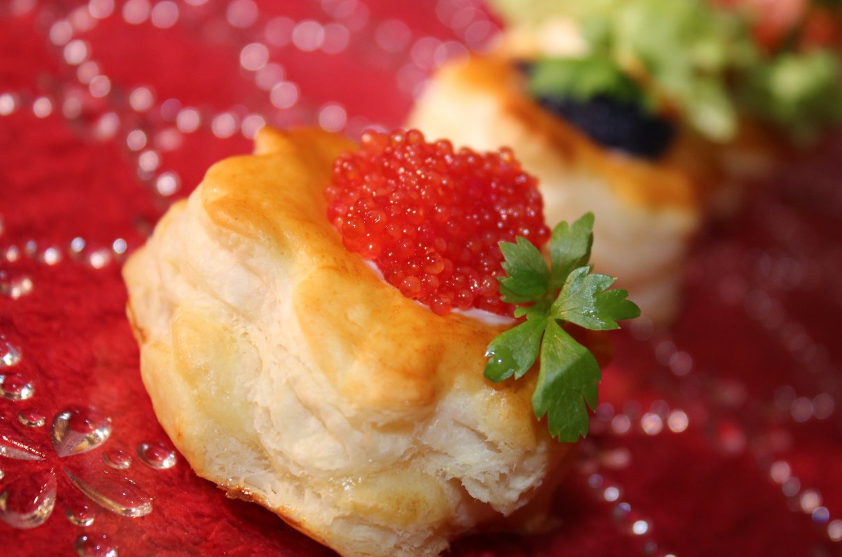 Przystawki z kawiorem