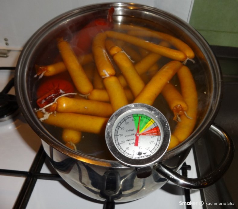 Parówki wieprzowe z szynki.