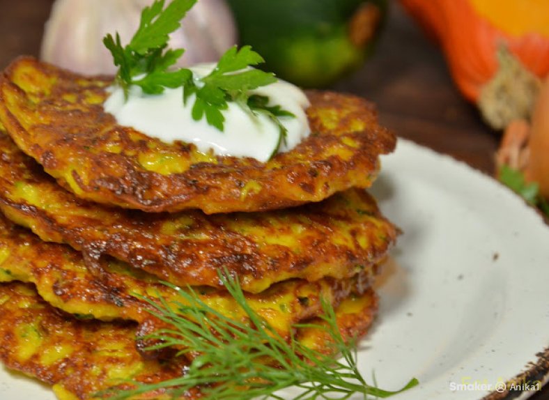 Placki z cukinii i dyni