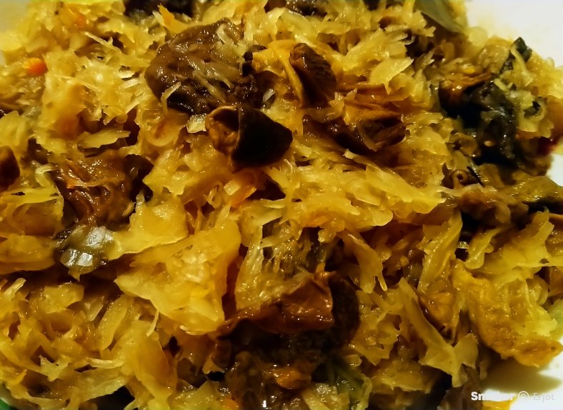 Wigilijna kapusta z grzybami