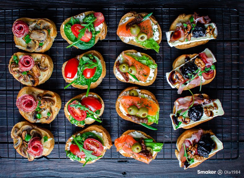 Kanapki imprezowe na 4 sposoby