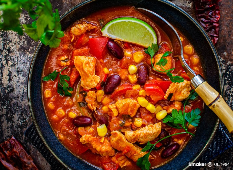 Zupa meksykańska z kurczakiem