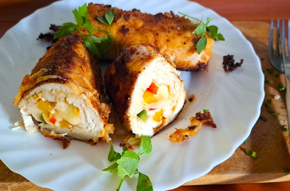 Drobiowe roladki z mozzarellą