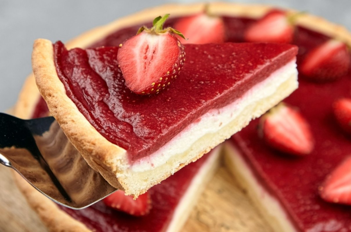 Szybki placek na kruchym cieście