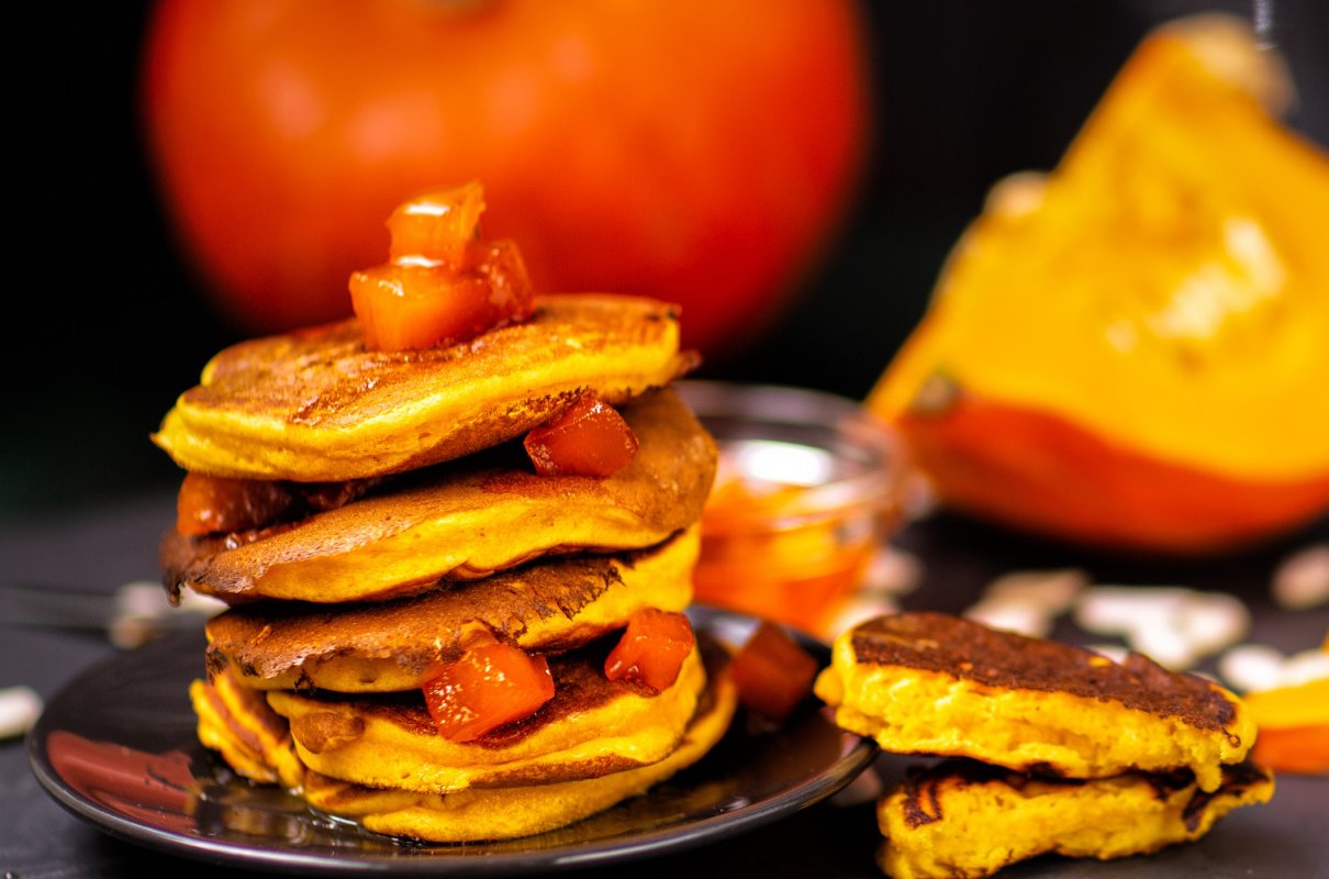 Placki dyniowe na kefirze