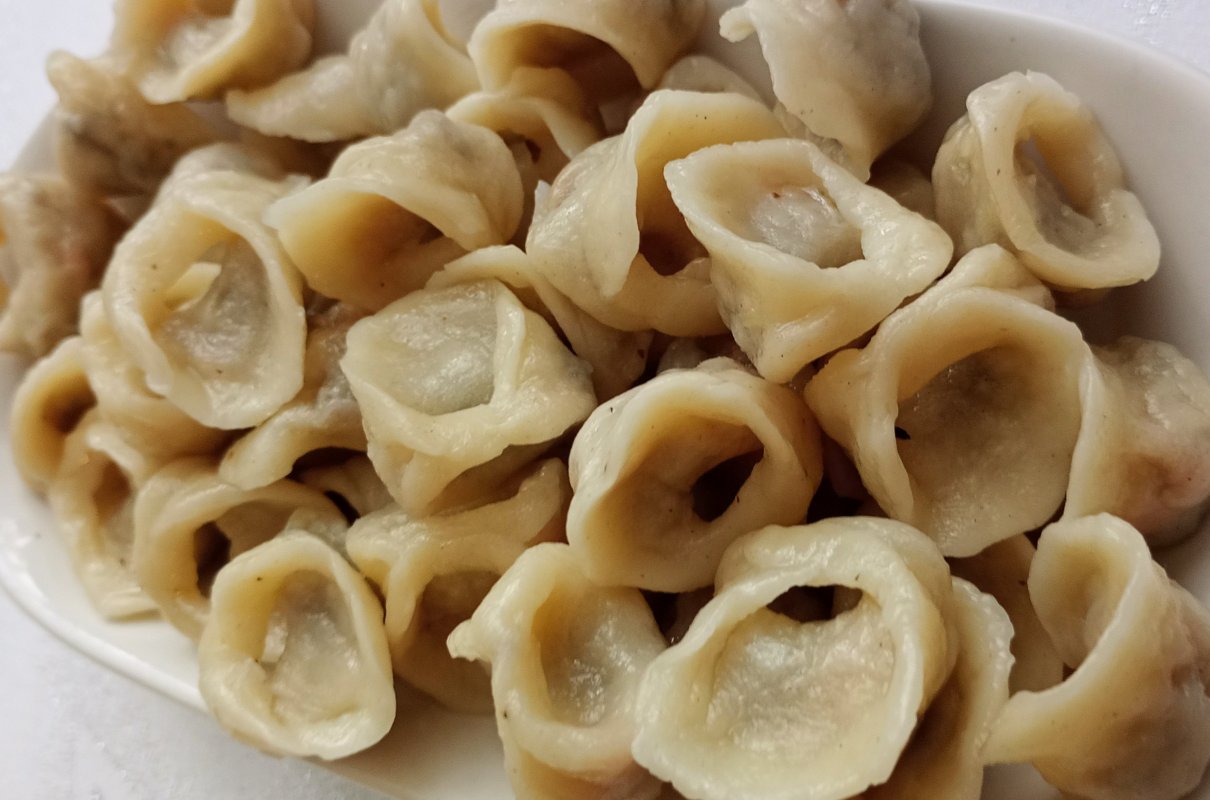 Uszka z kapustą kiszoną i pieczarkami