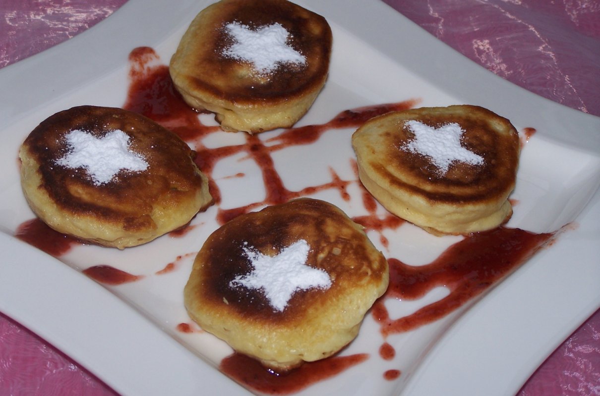 Placki z serkiem waniliowym