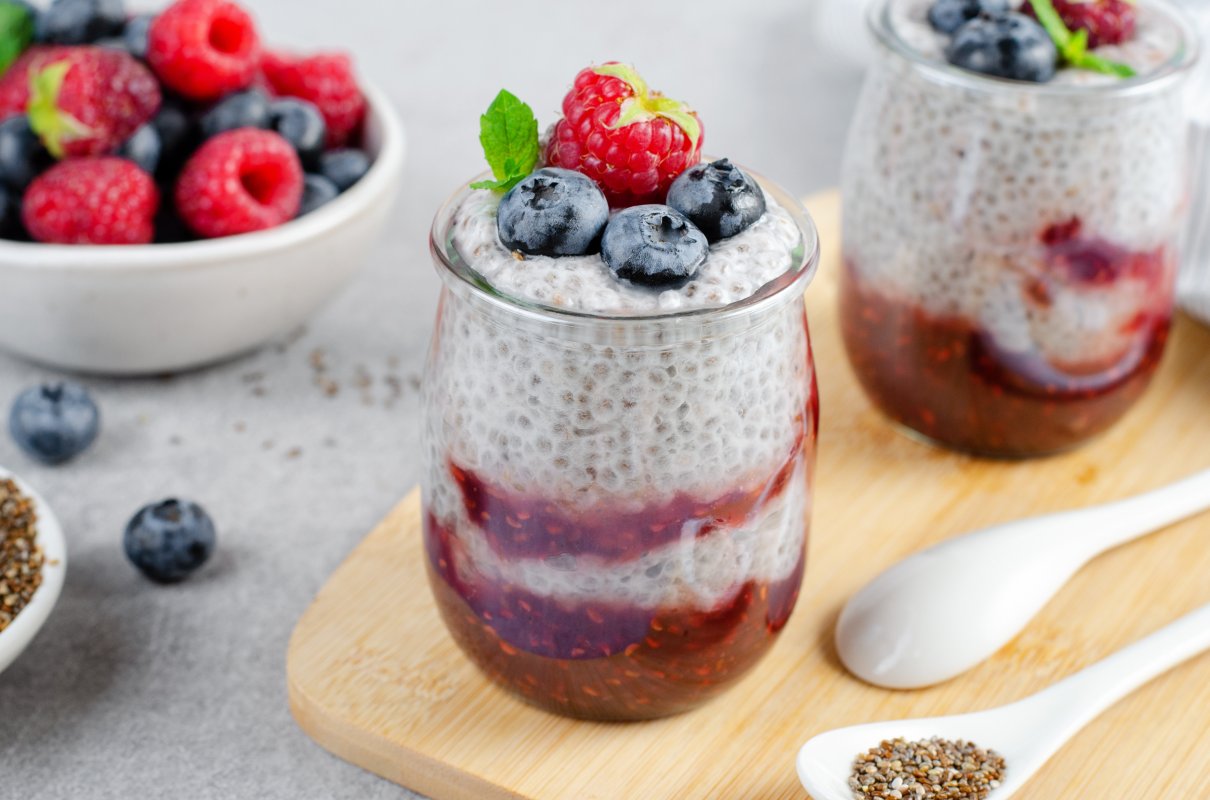 Deser z chia i mlekiem kokosowym