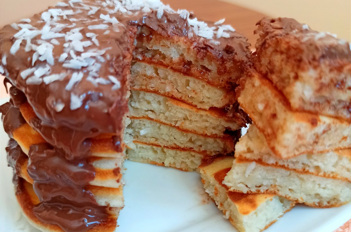 Placki kokosowe z Nutellą