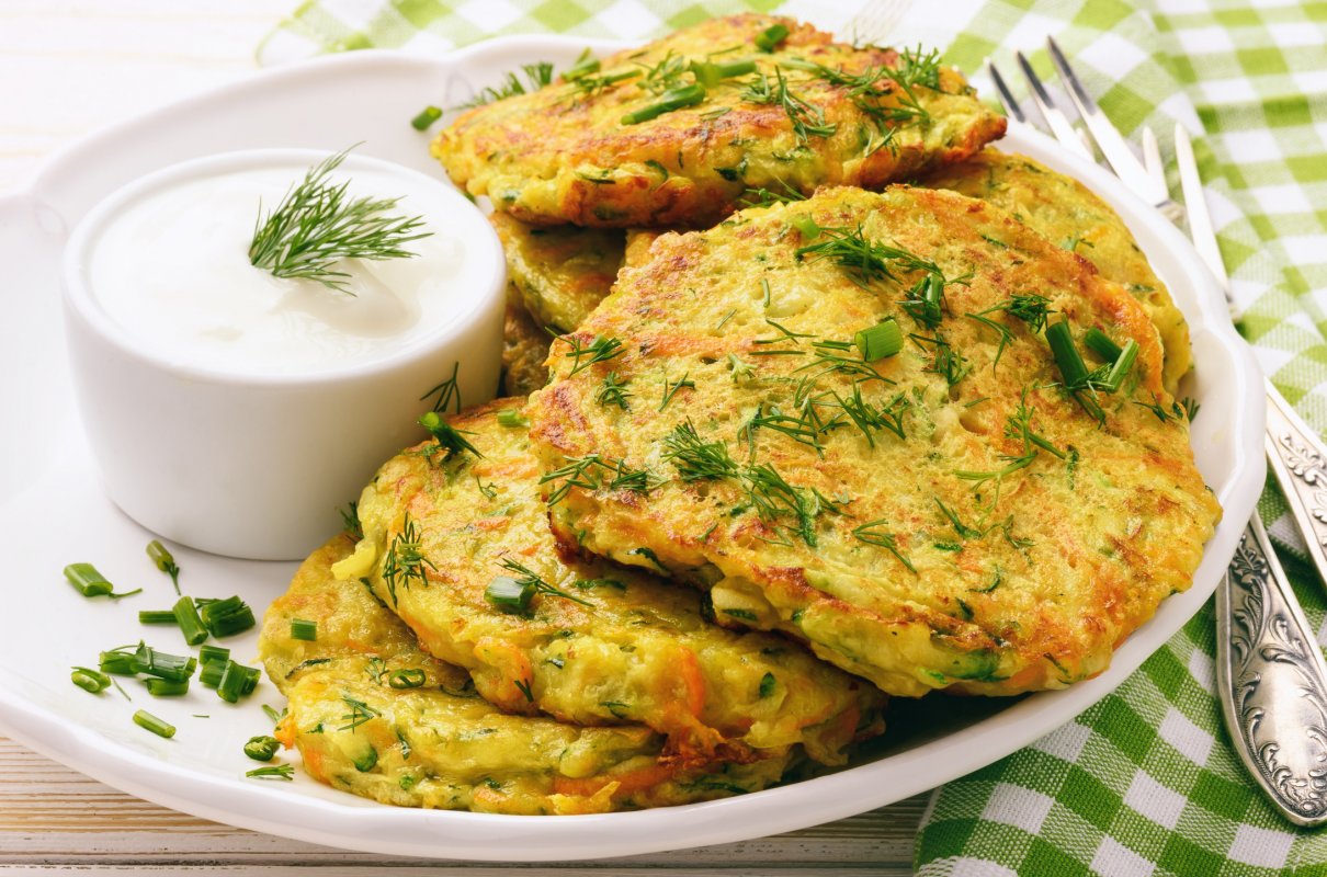 Placki z cukinii z płatkami owsianymi