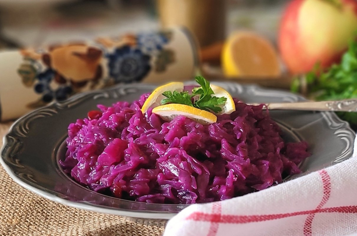 Modra kapusta na ciepło