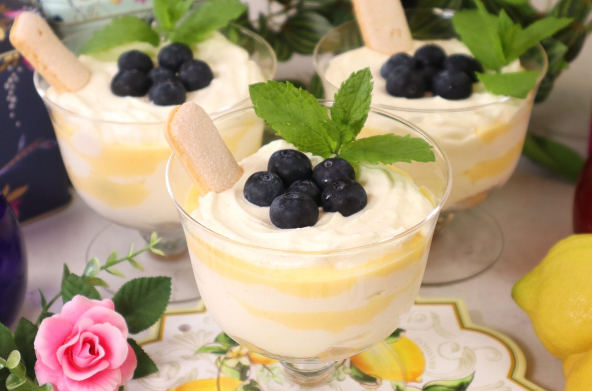 Orzeźwiający deser na lato (krem cytrynowy/lemon curd)